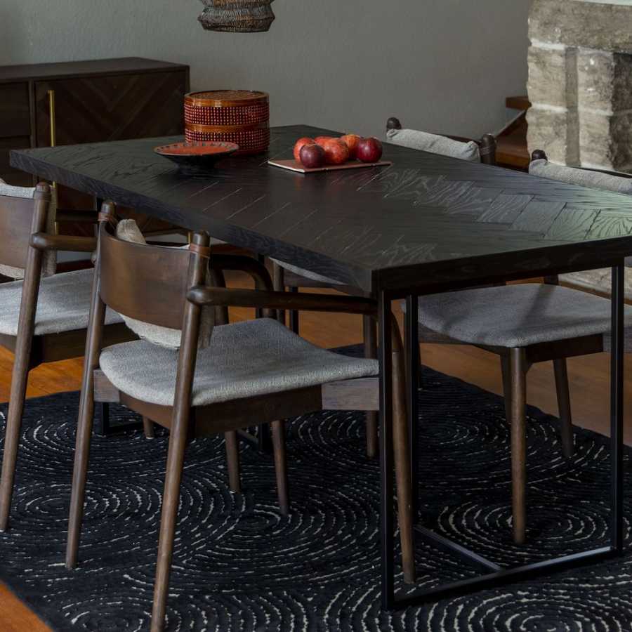 Dutchbone Class Rectangular Dining Table - Black | Naken Interiors